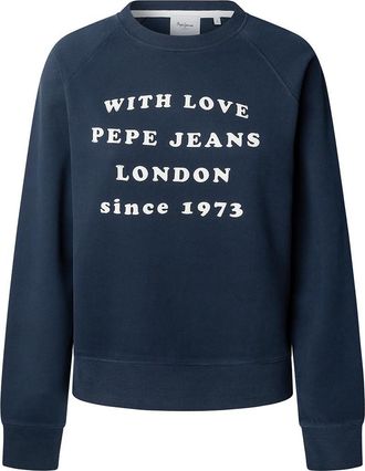 Pepe Jeans London Damen Bel Sweatshirt, Blau (Dulwich Blue), S
