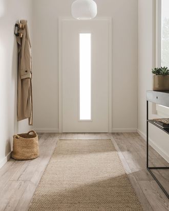 benuta Pure Wollteppich Rocco - Taupe 80x250 cm - Handgewebt - Läufer & im Style: Wolle, Uni, Boho, Hygge & Cozy, Minimalistisch - Pflegeleicht für Wohnzimme