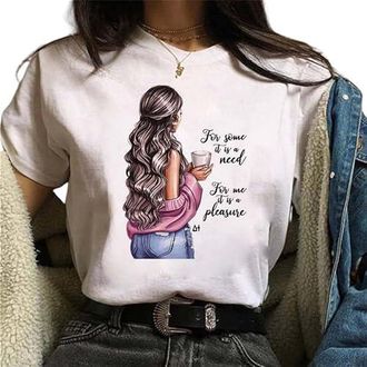 Keephen Chic Mode Filles Impression 3D T-Shirts pour Femmes Casual &Eacute;t&eacute; Manches Courtes Col Ras du Cou Pullover Blouse Tops
