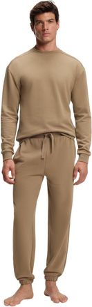 HUGO BOSS Sweatshirt f&uuml;r Herren, &Uuml;berschnittene Schulter, leger (Braun)