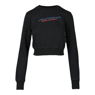 Diesel Femme, Sweatshirts et sweats à capuche, Noir, Taille: 38 FR Sweat Essentiel en Coton