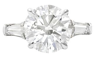 Verde 3ct IGI Certified Lab Grown Round Brilliant Cut Diamond Ring