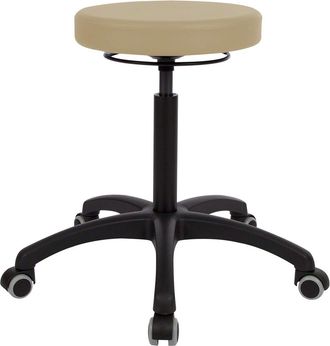 Sport-Tec Drehhocker Standard mit Komfort-Polster und Rollen, Rollhocker Arbeitshocker