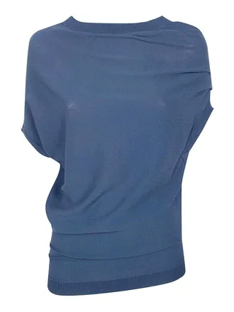 Liviana Conti Pull Col Rond - Bleu