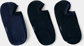 Mango Lot 3 paires de socquettes bleu marine - Homme - 40-42 - MANGO MAN
