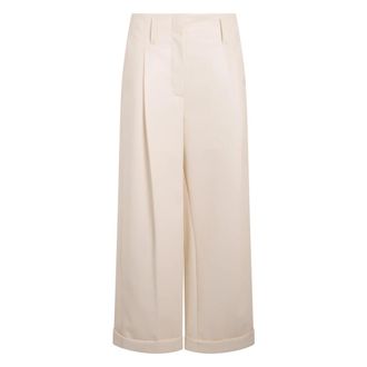 Philosophy di Lorenzo Serafini Weite leichte Hose mit elegantem High Waist Bund - - Trousers - Damen - Beige - XL