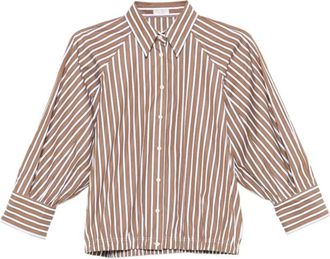 Brunello Cucinelli Femme, Blouses et Chemises, Multicolore, Taille: 40 FR Chemise &agrave; manches ballon