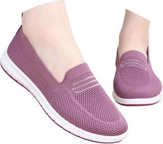 Generic Chaussures basses pour femme - Chaussures tricot&eacute;es classiques - Respirantes - Chaussures de sport - Pieds larges - Chaussures de sport - Chaussures d
