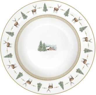 Easy Life Suppenteller White Forest Winterwald D. 21.5cm Porzellan
