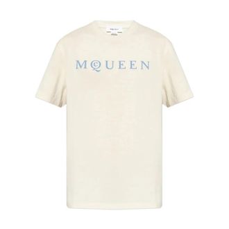 Alexander McQueen T-Shirt Gesso - - Tops - Herren - Beige - S