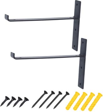 Angoily DIY Eisernes Wandregal Vintage Bücherregal Tragrahmen Wandmontage Wohnzimmer Schlafzimmer Büro Aufbewahrungsschiene