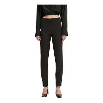 Moschino Pantalon slim taille haute - Femme - Pantalons - Noir - Taille: 42 FR