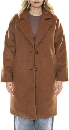 Minimum Femme, Manteaux, Brun, Taille: 36 FR Zip Front Coat