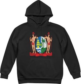 Generic Sweatshirts &Agrave; Capuche Mode Homme Doublure Polaire Manches Longues Vintage Lacets Sweatshirts Suriname Embl&egrave;me National Imprim&eacute; Chemises Cordon Hoodie 