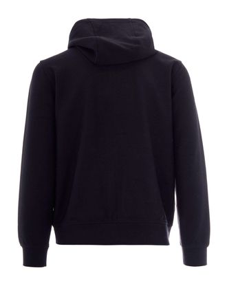 Emporio Armani Mens Hooded Sweatshirt Eagle Jacquard Black Blue External Fabric: Cotton Sweatshirts Sweater