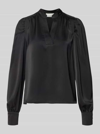 Neo Noir Bluse mit V-Ausschnitt Modell Rosslyn