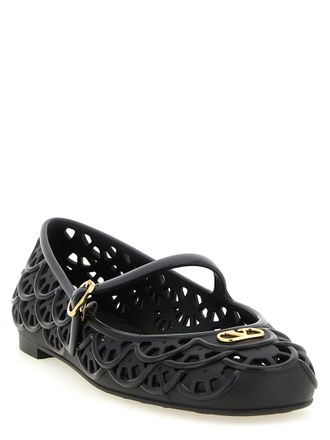 Valentino Garavani Ondette Ballet Flat - Black