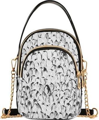 Mnsruu Sacs à bandoulière pour femme, sac à dos à bandoulière, petit sac à bandoulière avec sangle réglable