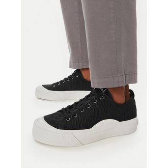 Karl Lagerfeld Sneakers aus Stoff KARL LAGERFELD Kampus Max V KL50516 Schwarz