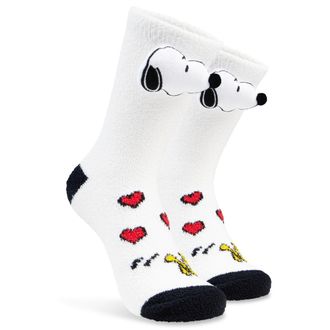 Peanuts Snoopy Damen Kuschelsocken, Rutschfest - Geschenke für Frauen