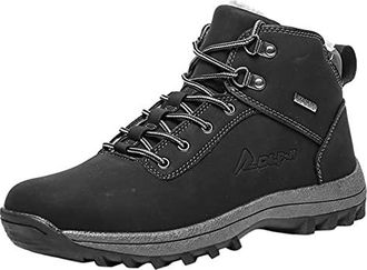 Generic Wintermode Bottes de sport dextérieur pour homme Chaussures à lacets chaudes Chaussures de montagne Bottes rétro 5 Chaussures pour homme, Noir, 43 EU