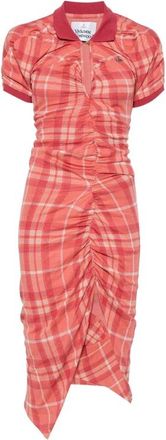 Vivienne Westwood Femme, Robes, Rouge, Taille: 40 FR Polo &agrave; carreaux