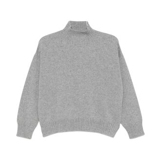 D.exterior Femme, Pulls, Gris, Taille: 38 FR Pull &agrave; col roul&eacute;
