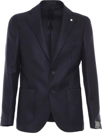 Lubiam Homme, Vestes, Bleu, Taille: L Giacche