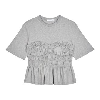 Cecilie Bahnsen Femme, Tops, Gris, Taille: 42 FR T-shirt en jersey