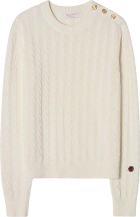 Busnel Femme, Pulls, Beige, Taille: 36 FR Tory Cable Knit Sweater