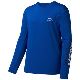Bassdash Angeln T-Shirt Fishing Langarm Wasser UPF 50+ Shirt Rashguard Angelbekleidung UV Sonnenschutz