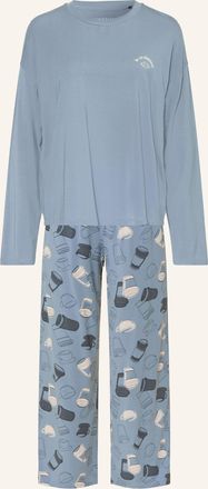 Schiesser Schlafanzug Casual Fashion blau