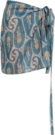 Etro Femme, Maillots de bain, Bleu, Taille: ONE Size Short Par&eacute;o Imprim&eacute;