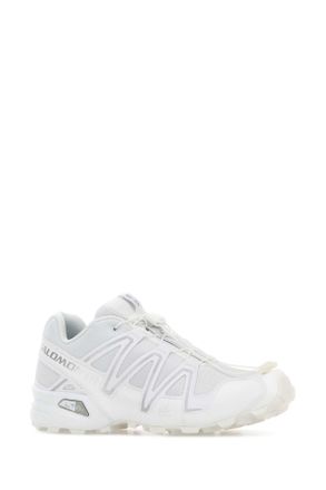 Salomon Unisex White Fabric Speedcross 3 Sneakers White-Ftw Silver-White White/ftw Silver/white
