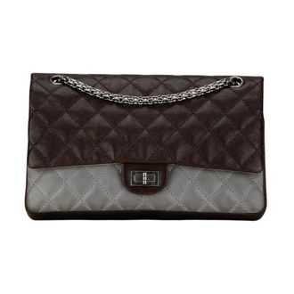 Chanel Pre-owned Reissue 2.55 Double Flap 226 Umh&auml;ngetasche - - Pre-owned - Damen - Braun - ONE SIZE