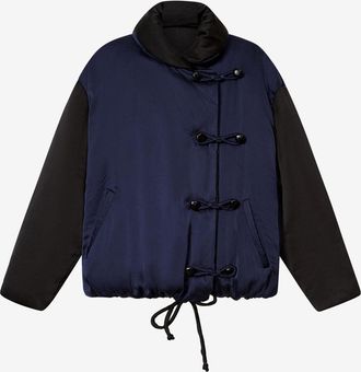 Isabel Marant Manteau Bleza En Soie - Femme - Nuit - Taille34 - Isabel Marant
