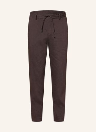 HUGO BOSS Chino Perin Tapered Fit Mit Leinen braun