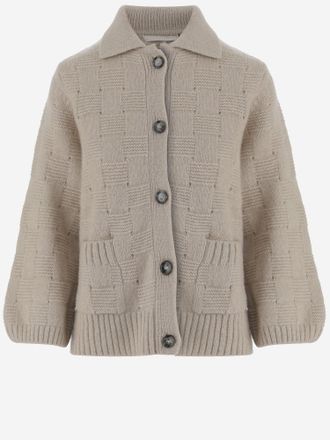 Allude Cardigan en cachemire et soie Allude