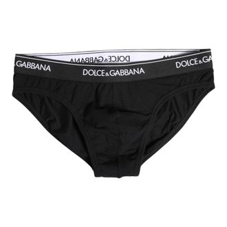 Dolce & Gabbana Homme, Sous-v&ecirc;tements, Noir, Taille: S Sous-v&ecirc;tements Brief en Coton Stretch Noir
