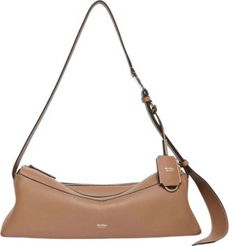 Max Mara Sac &agrave; bandouli&egrave;re East West en cuir - Femme - Sacs - Brun - Taille: ONE Size