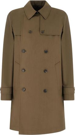 Fendi Trenchcoat - - Coats - Herren - Gr&uuml;n - M