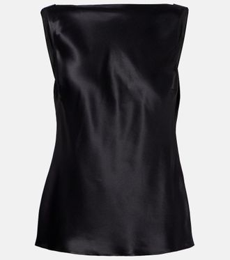 Nina Ricci Top en soie m&eacute;lang&eacute;e