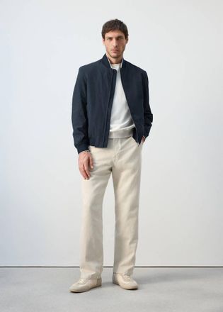 Mango Bomber l&eacute;ger r&eacute;sistant &agrave; leau bleu marine - Homme - XXL - MANGO MAN