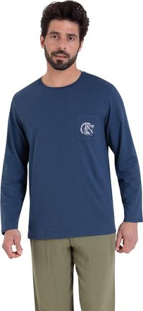 Athéna Herren Easy Coton Lo78 Pyjama, Tinte/Khaki, XXL