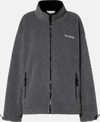 Miu Miu Oversize-Jacke aus Fleece