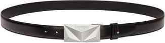 S.T. Dupont Ceinture D Logo en cuir lisse