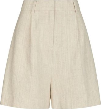 Neo Noir Femme, Shorts, Beige, Taille: 40 FR Shorts en Ramie Naturel Style &Eacute;l&eacute;gant