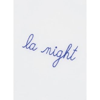 Maison Labiche Baumwollstickte rechts t -Shirt - Weiß