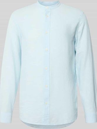 Only & Sons Slim Fit Freizeithemd aus Baumwoll-Leinen-Mix Modell CAIDEN
