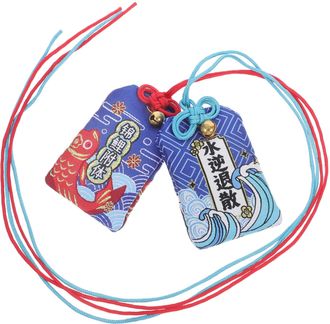 Valiclud 2stücke Pack Japanischer Omamori-glücksbringer Bestickter Koi-Fisch-anhänger Zum Aufhängen Für Glück Und Reichtum Traditioneller Anhänger Zum Aufhänge